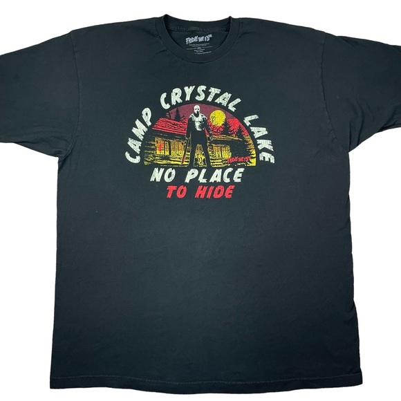 Shirts | Mens Friday The 13th Movie Camp Crystal Lake Jason No Place To ...